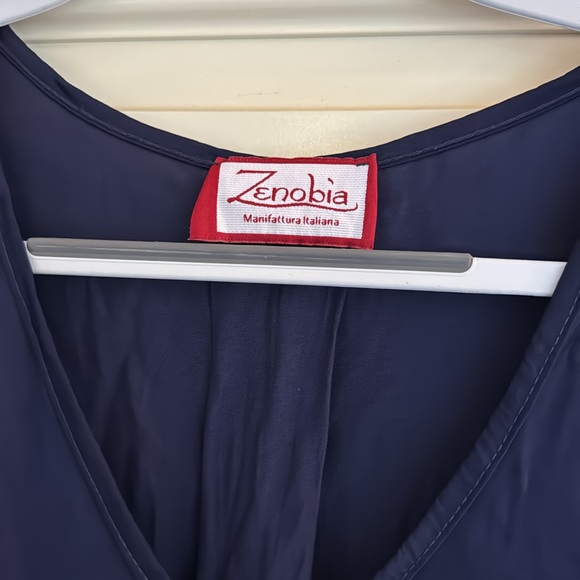 Zenobia | Dresses | Made In Italy Zenobia Satin Navy Blue | Poshmark